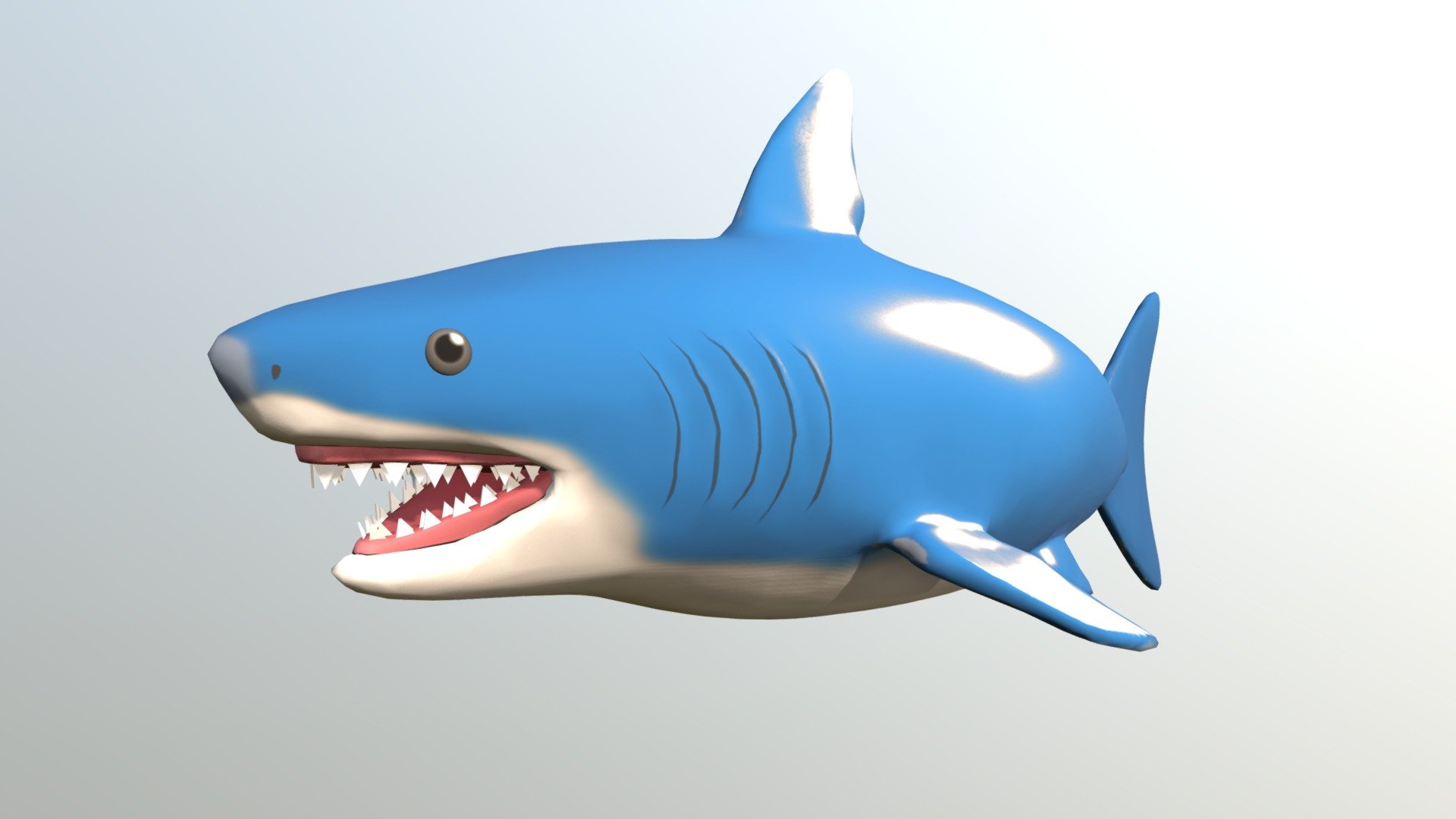 Shark - Buy Royalty Free 3D model by digikstudio [9c6080a] - Sketchfab ...