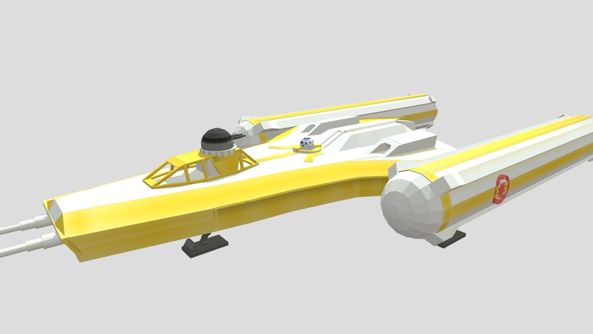 Republic Y-wing (blockbench) - 3D model by Treeminator [9c62ea5 ...