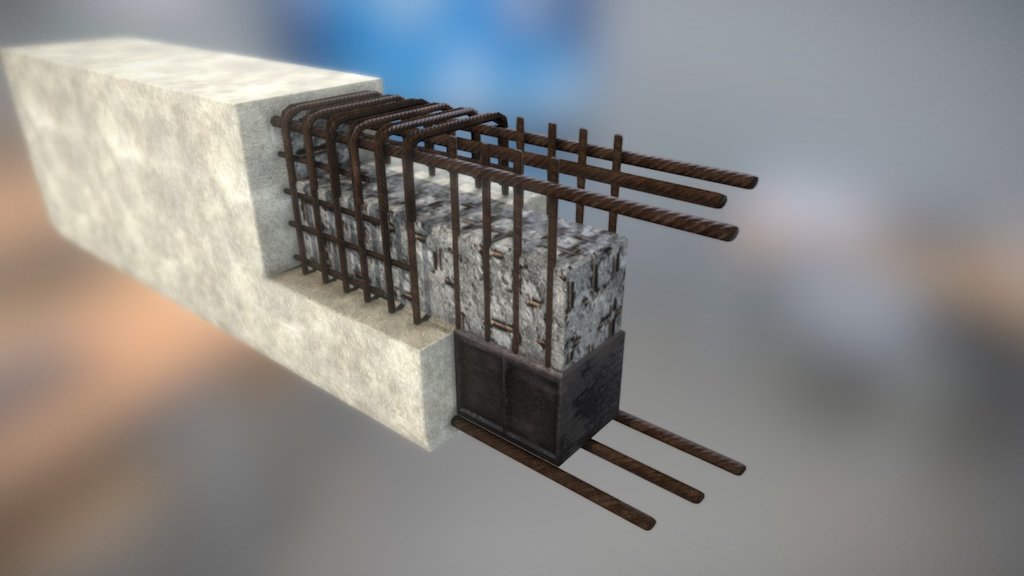 Detalle constructivo Trabe - 3D model by Victor Hugo Franco Serrano ...