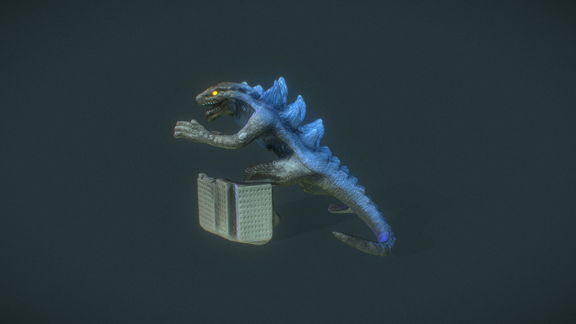 Godzilla 1998 Cake Topper - 3D model by bear stuck in door ...