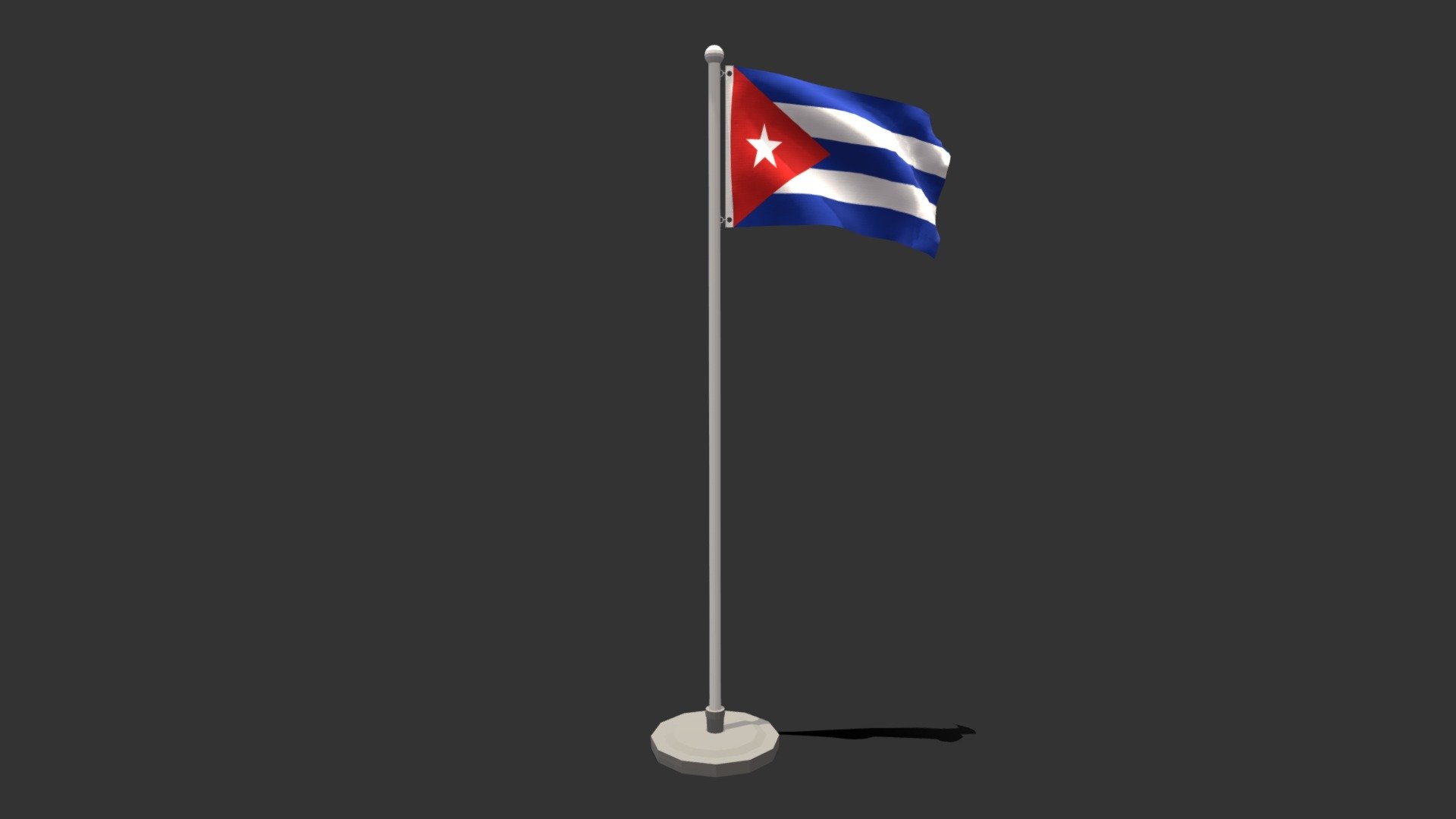 Low Poly Seamless Animated Cuba Flag - Buy Royalty Free 3D model by ...