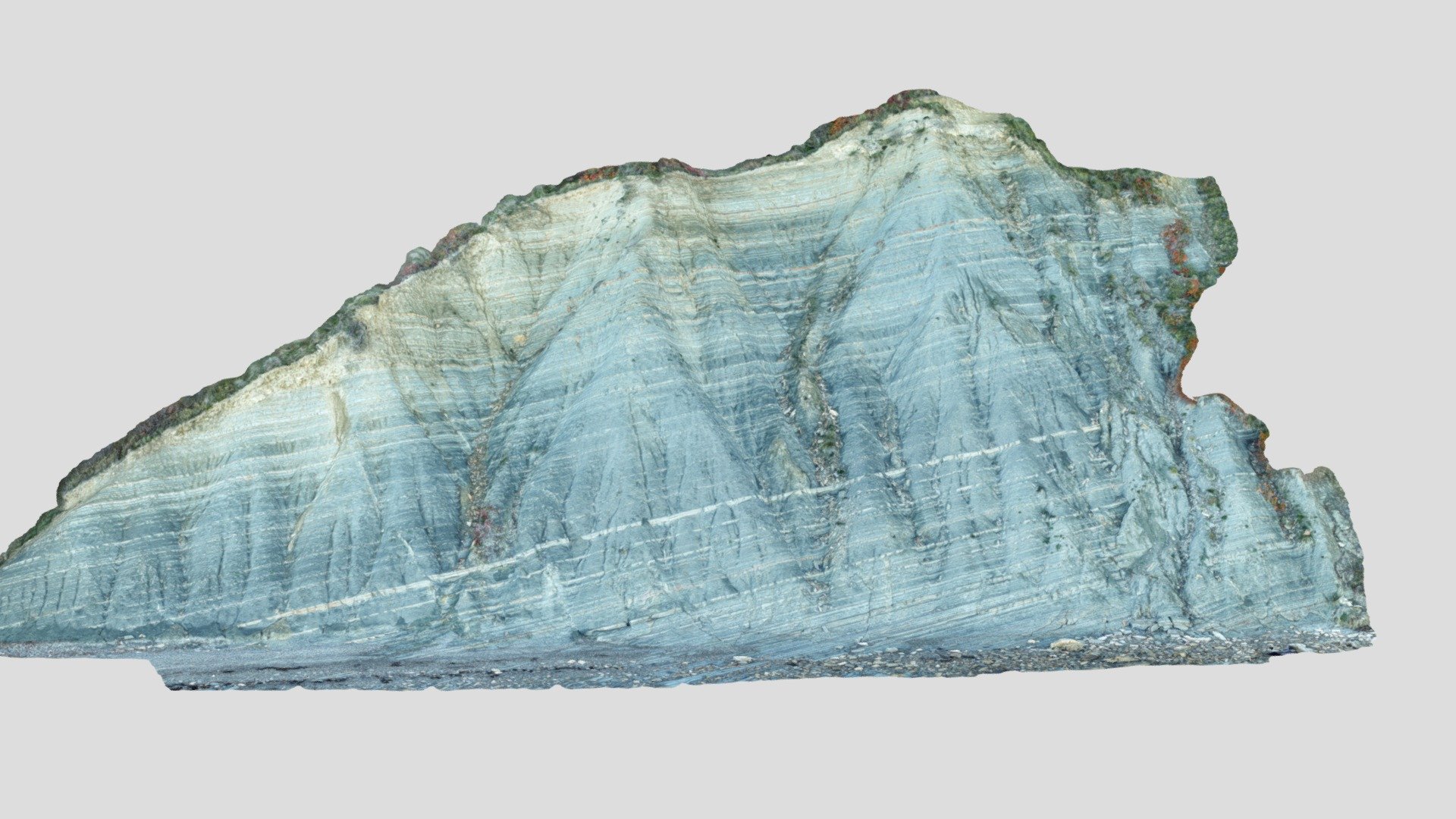 Manjši prelomi sekajo flišno zaporedje - 3D model by Department of ...