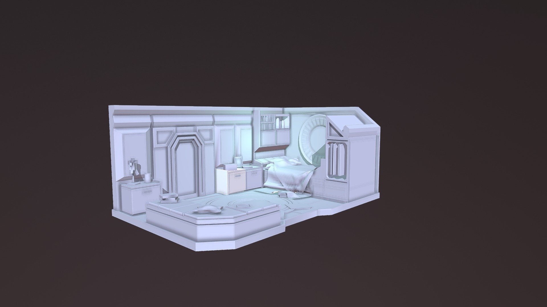 High-Tech Room - 3D model by Lucie (@luciebourreemartin) [9c6a6f9 ...