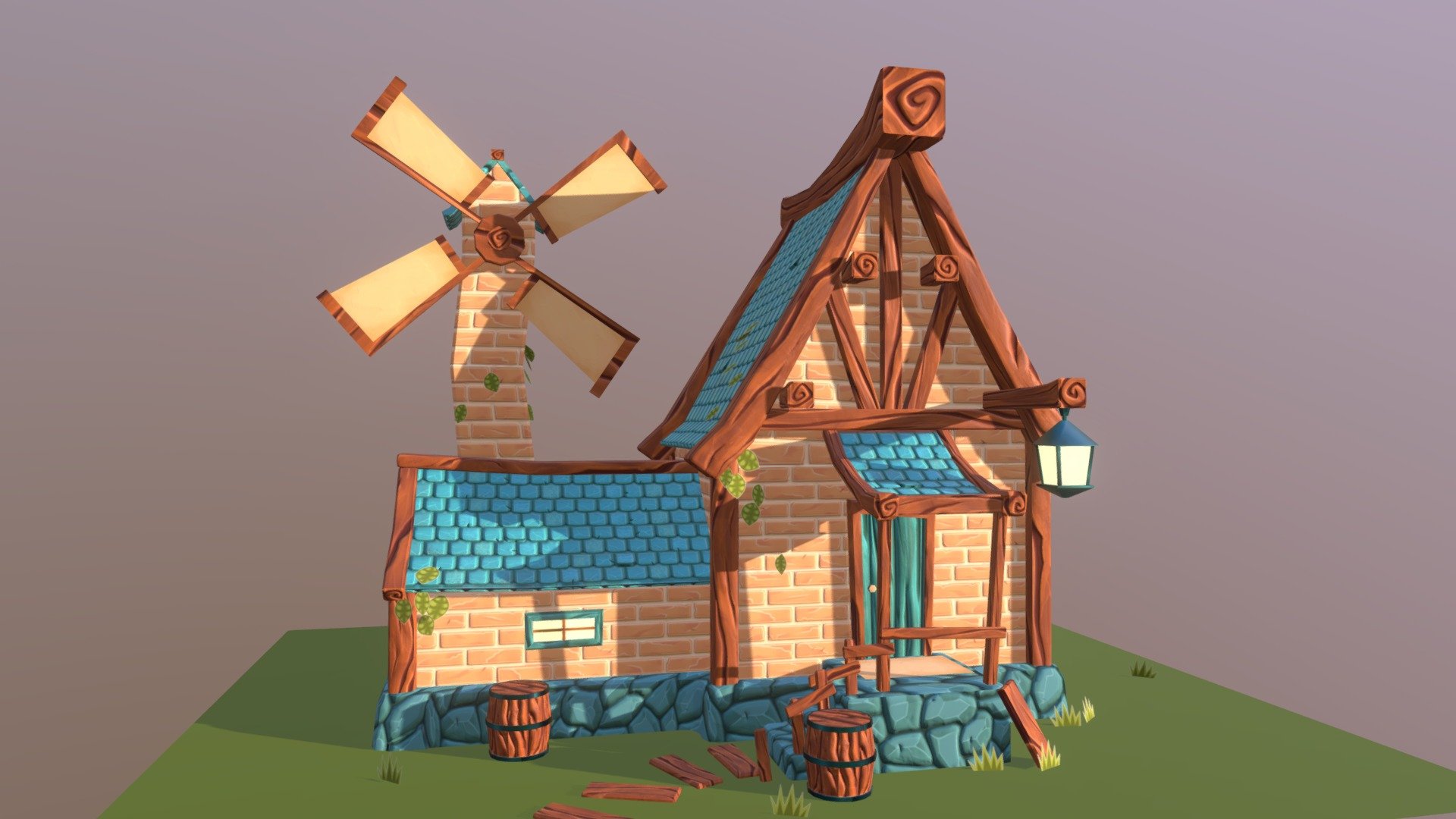 Low Poly House - 3D model by Chloe Ouellet (@chloeo) [9c6a8d2] - Sketchfab