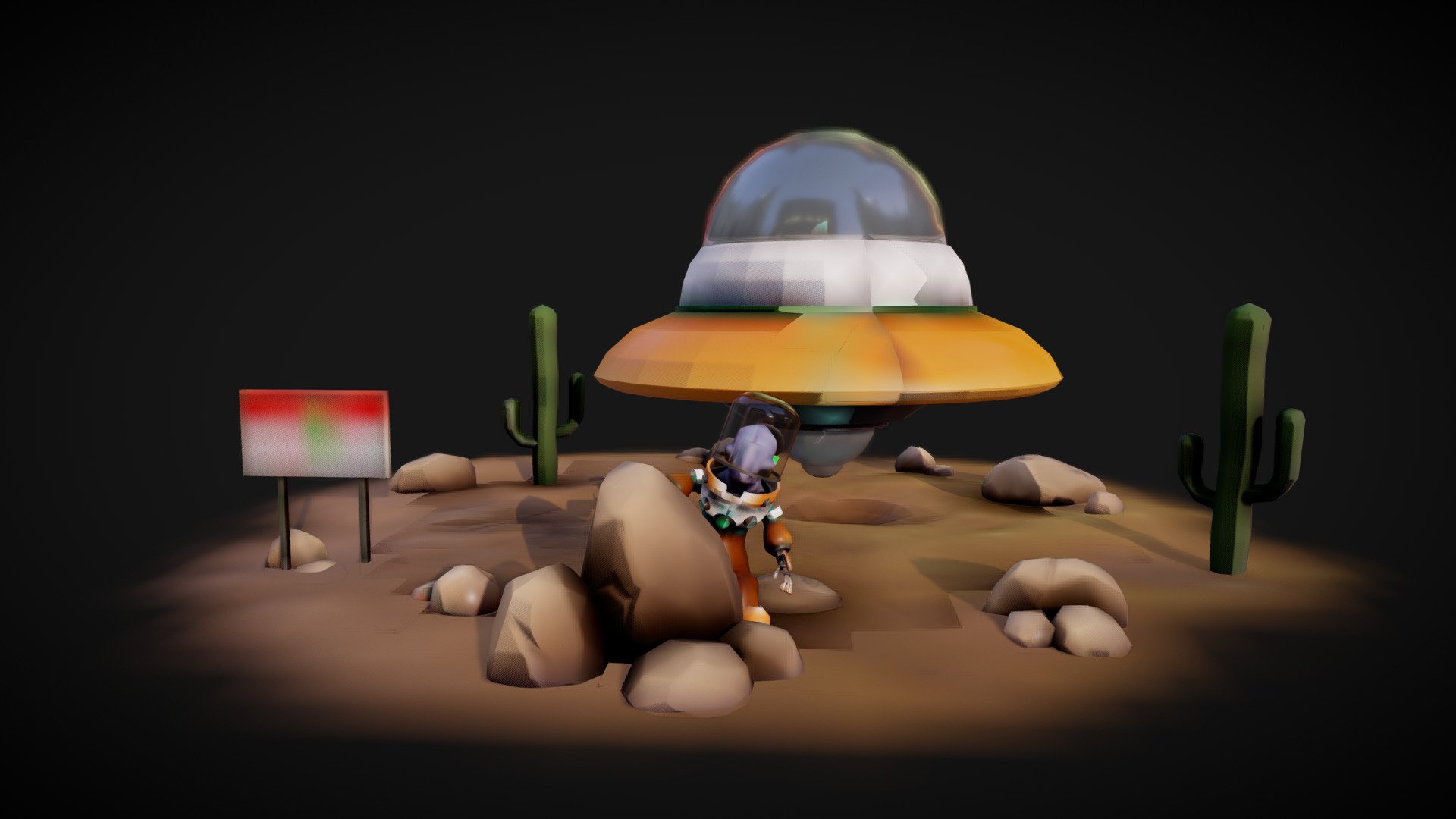 Scene_alien_ship - 3D model by Bastien De Santis (@Bastien.De.Santis ...