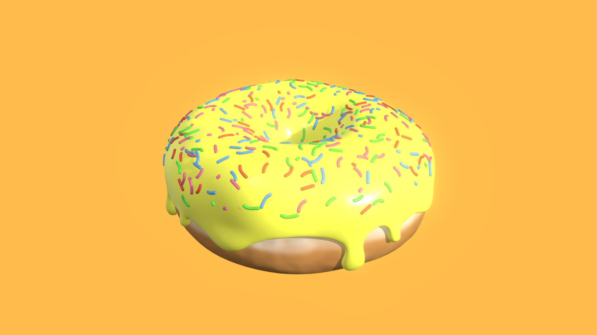 Donut - 3D model by qunas [9c6d84e] - Sketchfab