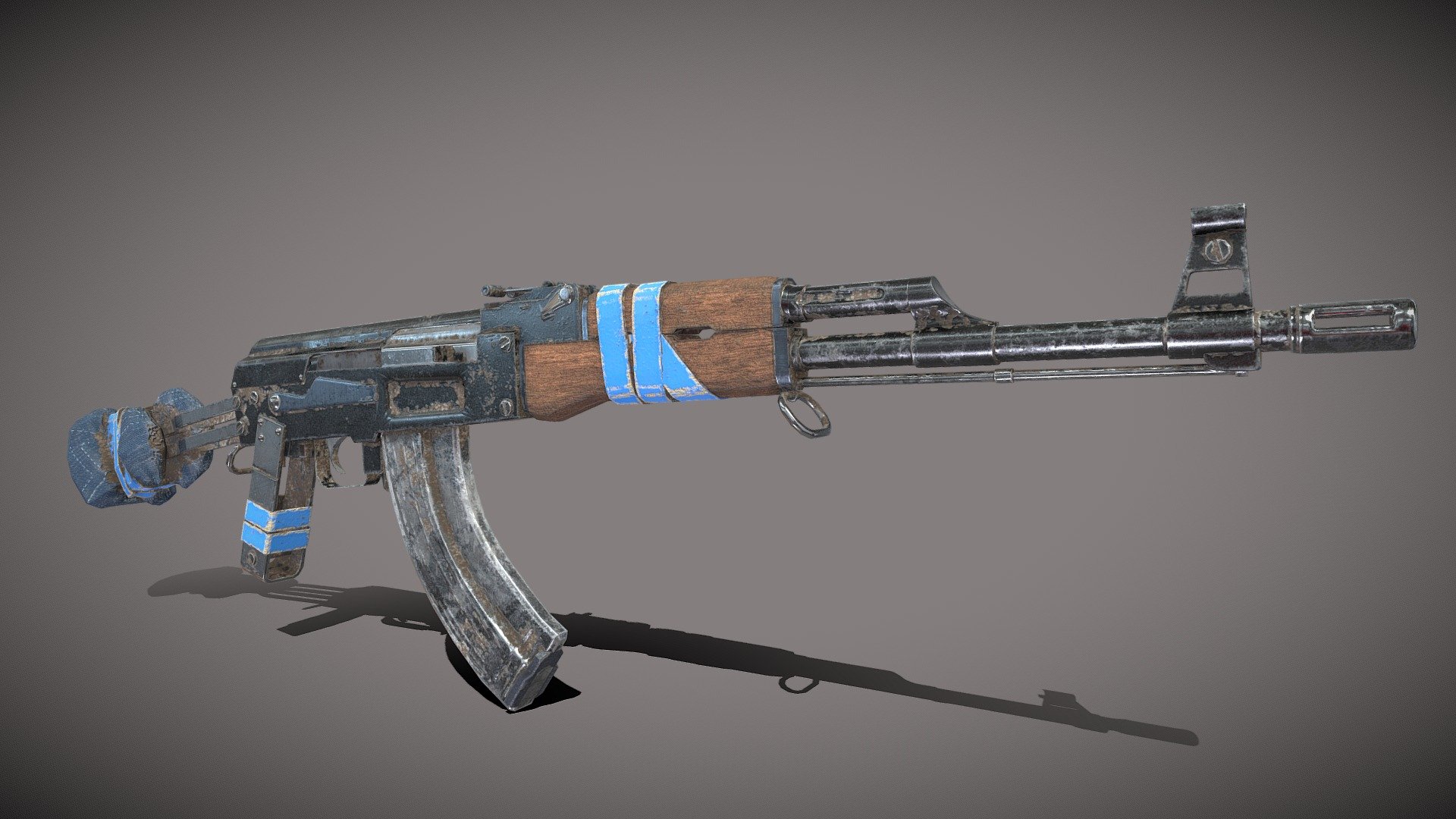 AK-47 -- Makeshift - 3D model by Sammi_stapley [9c6f729] - Sketchfab