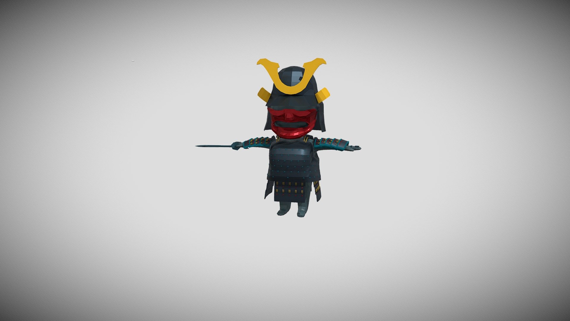 Low poly Samurai - Download Free 3D model by oleg.nikitin [9c7108b ...