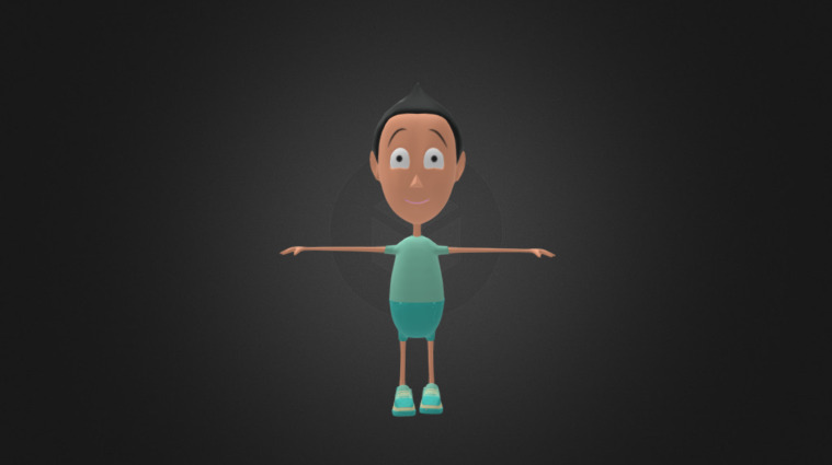 Self Cartoon Male Character - 3D model by Francisco Cancela ...