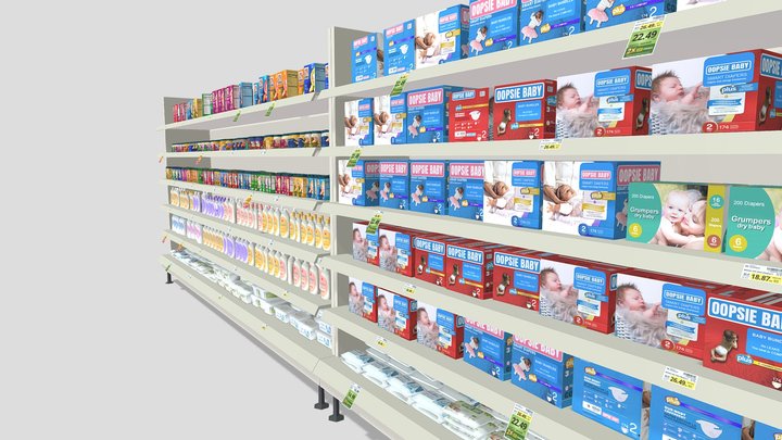 Diapers 3D models - Sketchfab