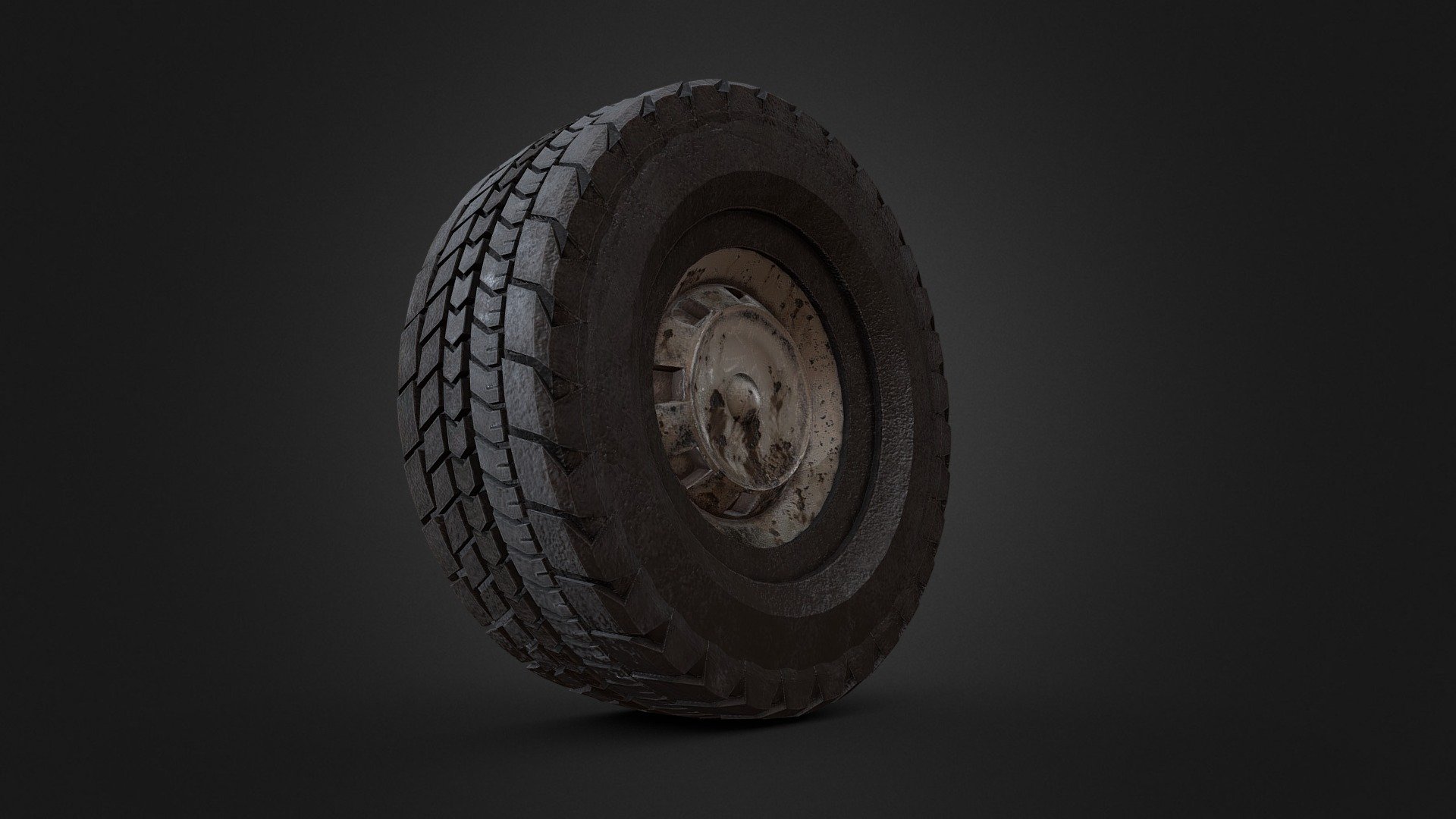 Rusty Car Wheel | GameReady - Download Free 3D model by Mark Peters ...