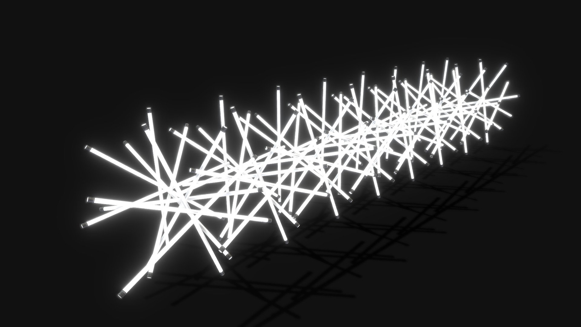 Neon Light Wall Installation - Buy Royalty Free 3D model by Lucid ...
