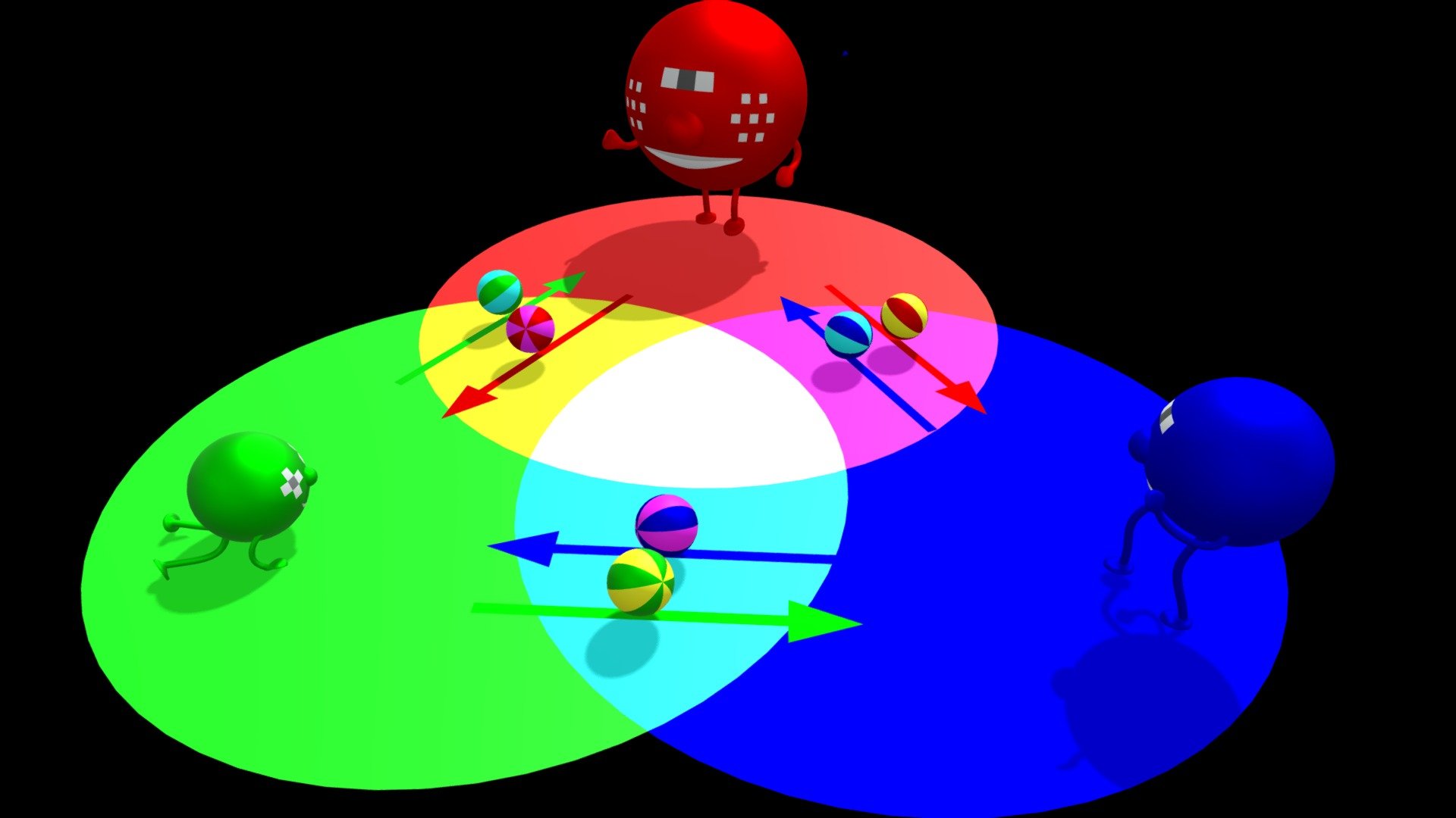 Quarks and gluons - Download Free 3D model by Wieslaw Kruczala ...