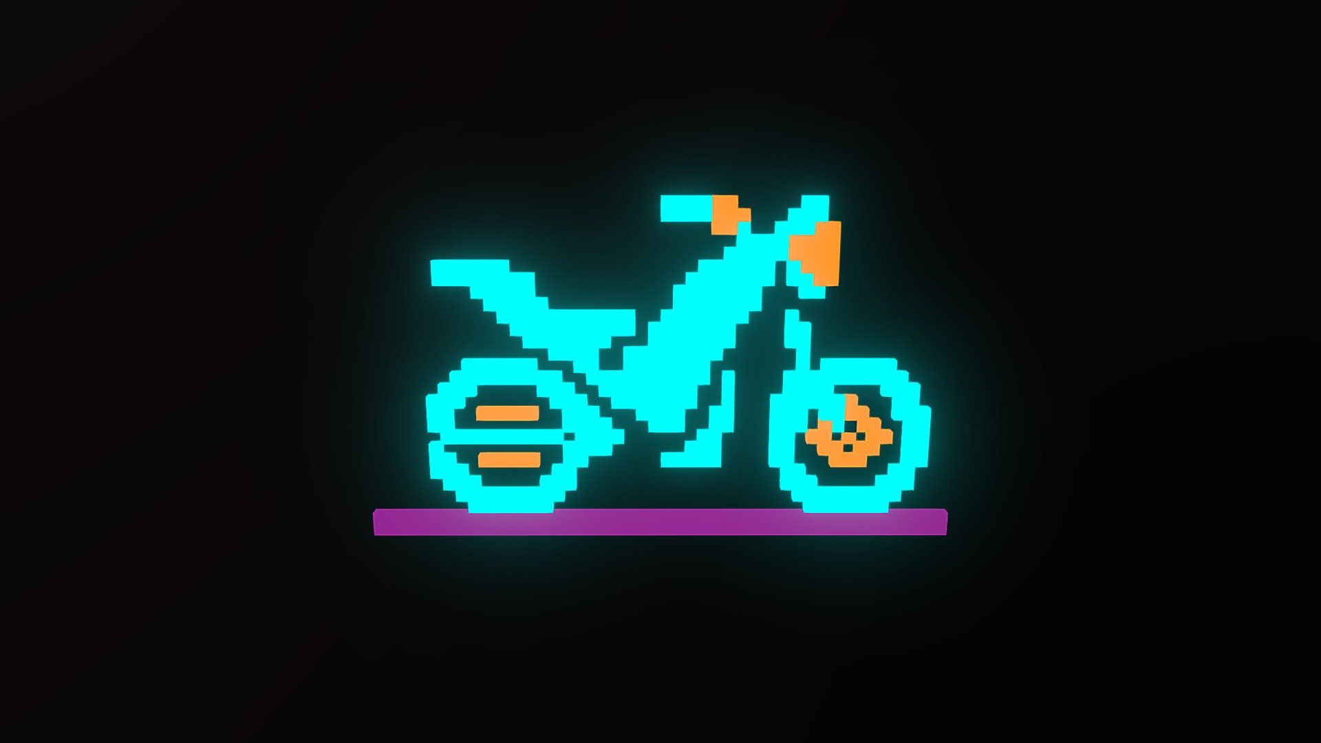 neon pixel moto - Download Free 3D model by alina_dreiman [9c76f62 ...