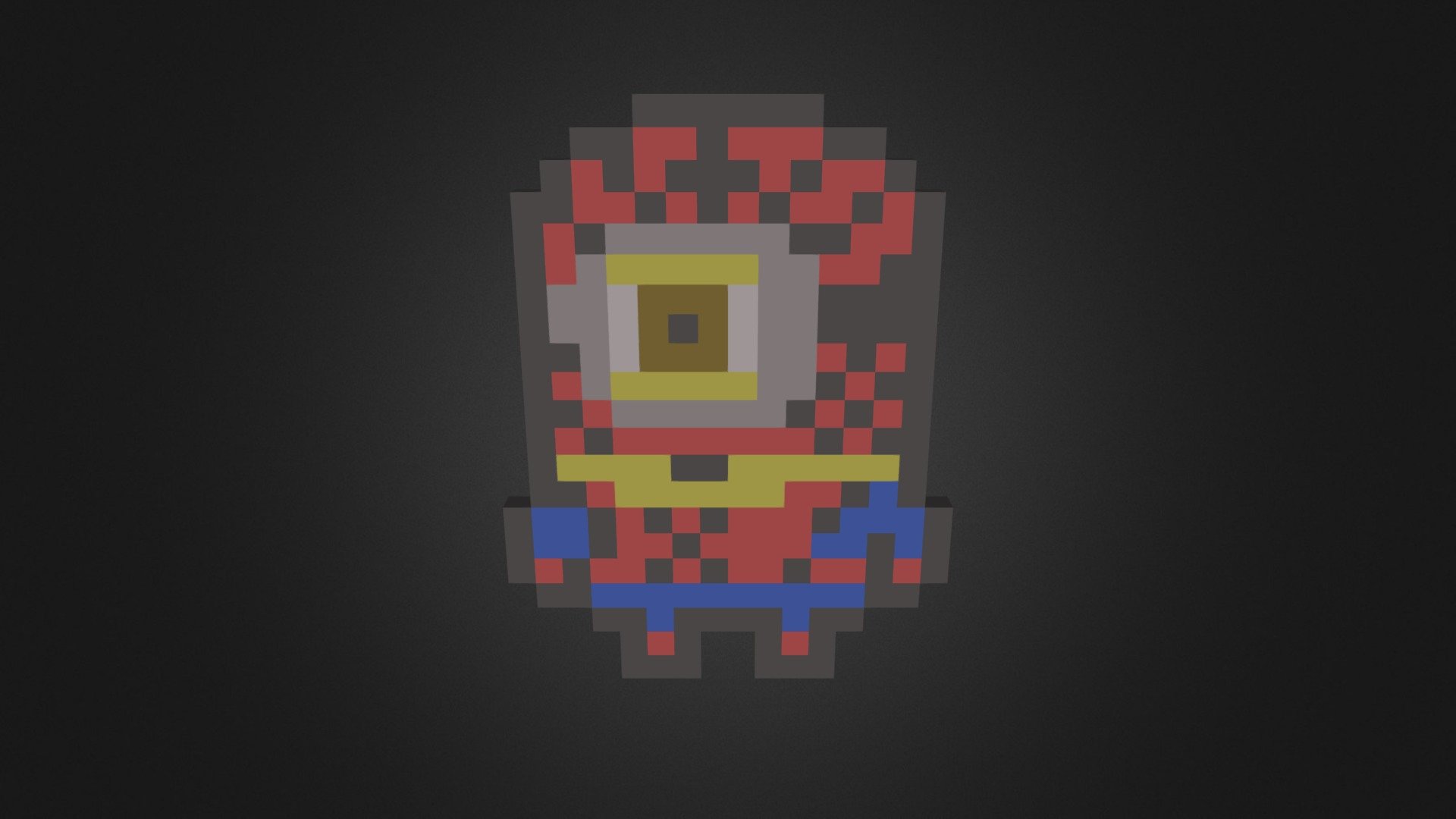 CUBE Minion Spiderman - 3D model by treebuild [9c77319] - Sketchfab