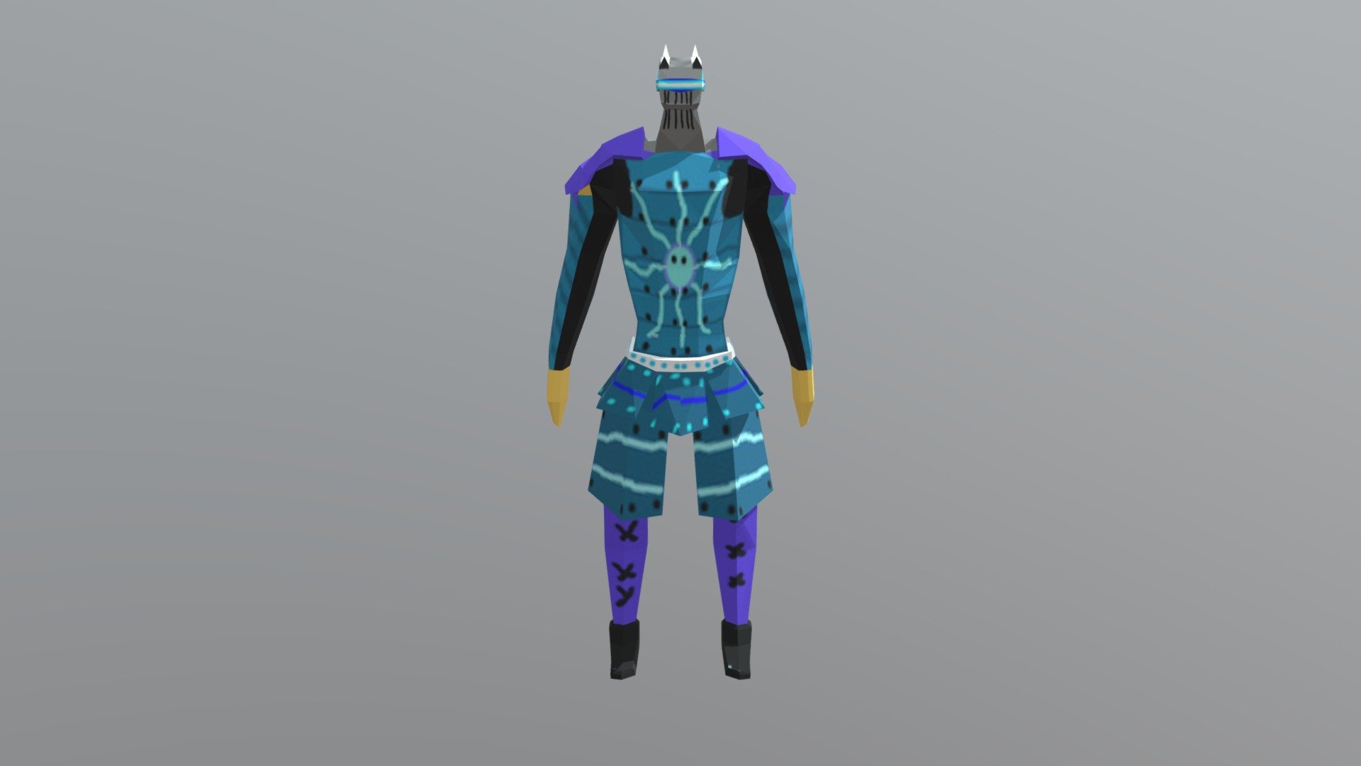 Cyber-Punk Samurai - 3D model by SushiBoi [9c7a776] - Sketchfab