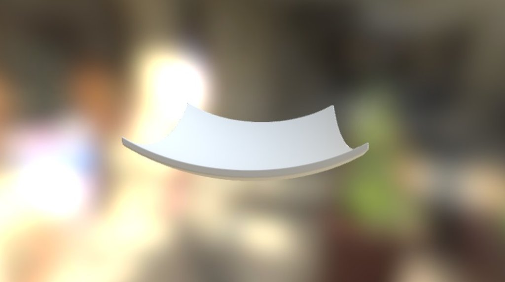 Una Curved Plate - 3D model by minimalistdesignstore [9c7b374] - Sketchfab