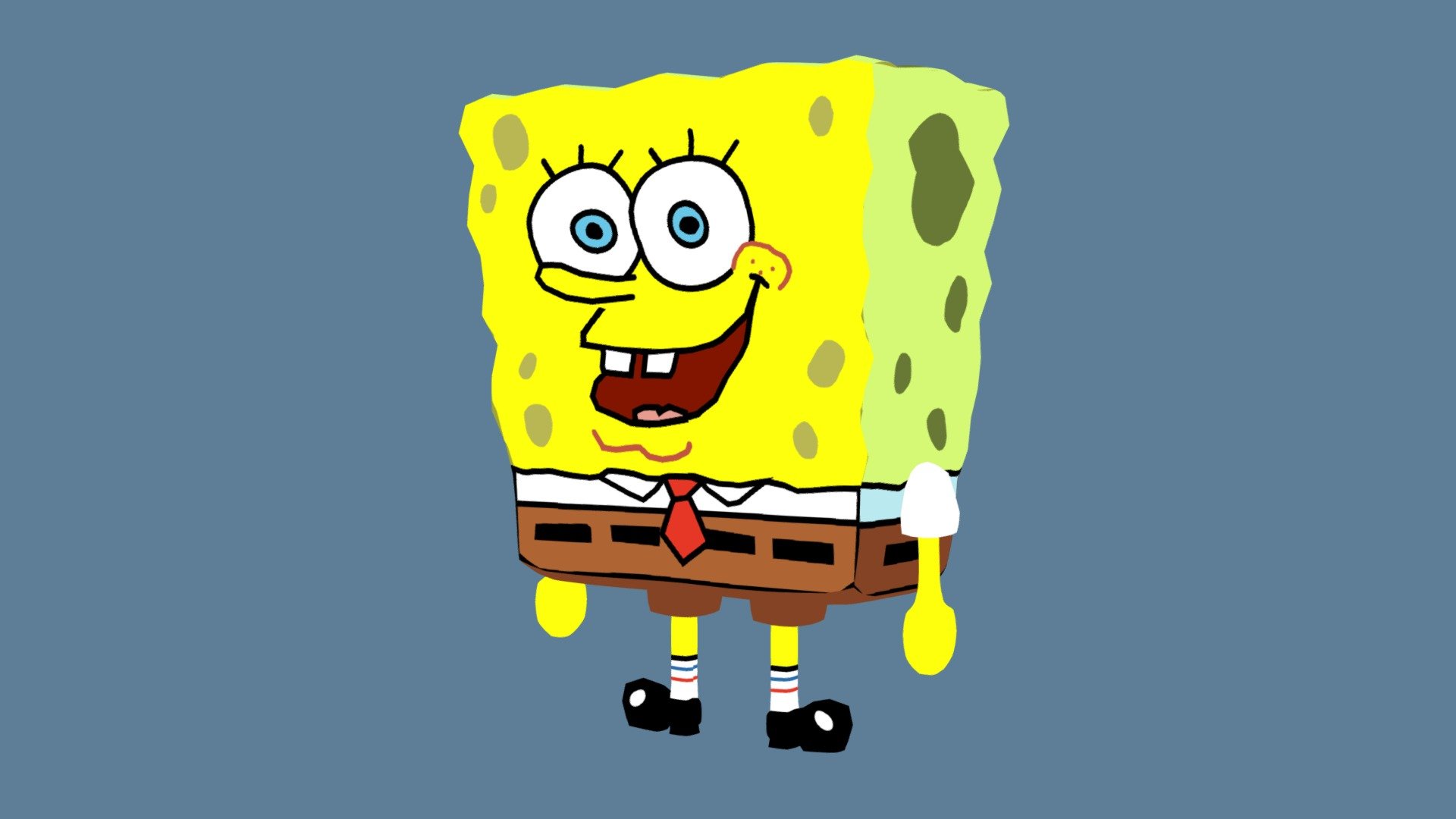 Nicktoon Summer Splash - SpongeBob (Side View) - 3D model by ...