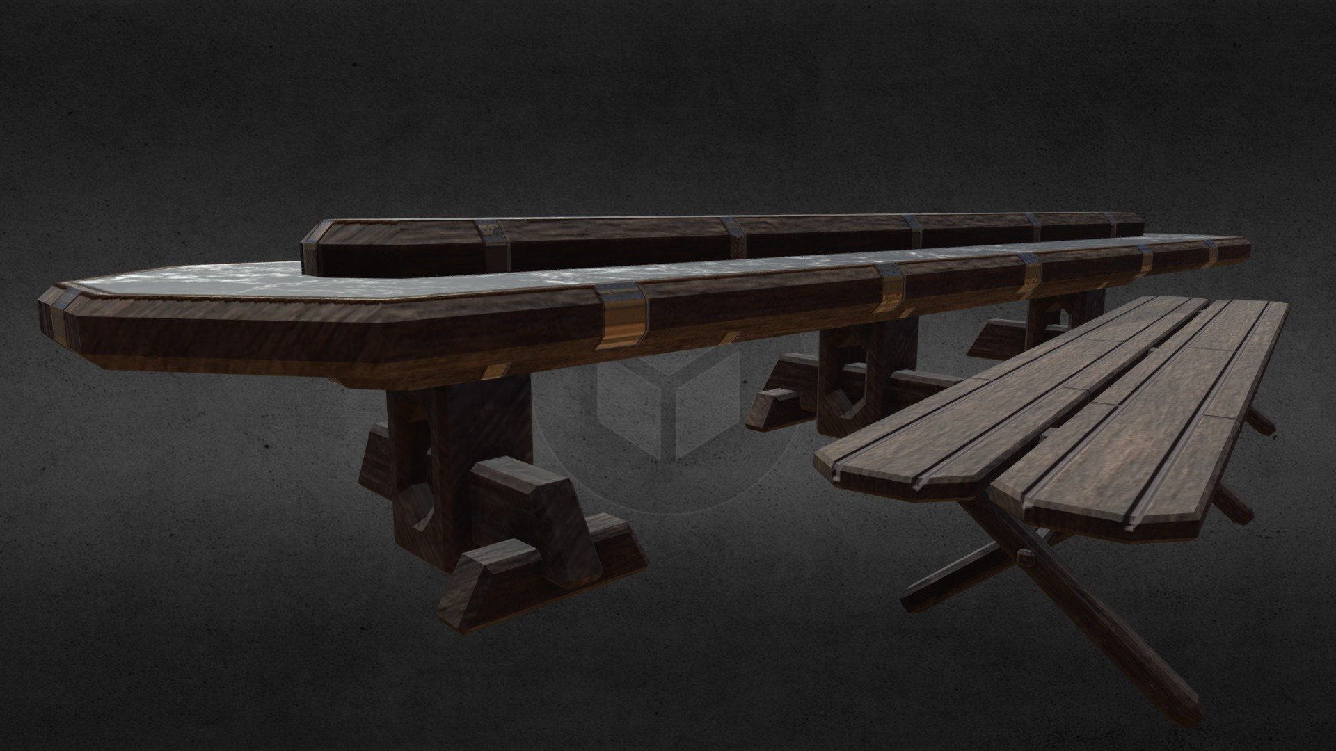 dwarven table - 3D model by Lord_ellessar [9c7ec03] - Sketchfab