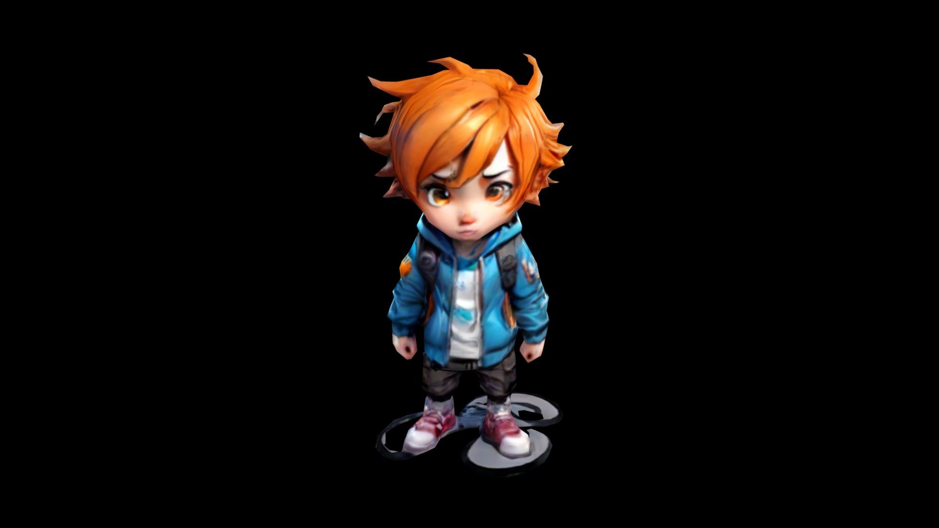 "Distraught Animation of Fictional Boy" The digi - Download Free 3D ...