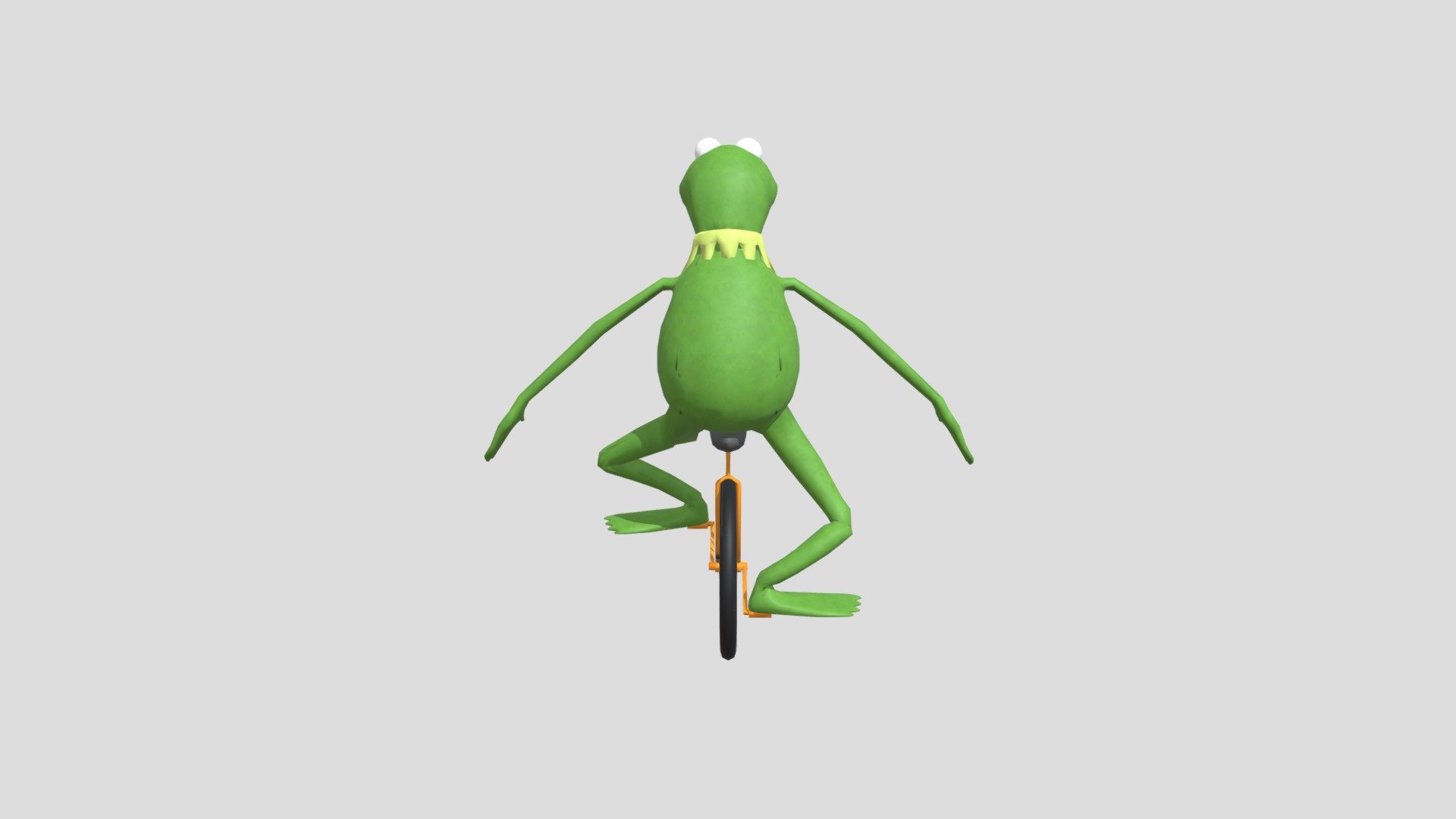 kermit on monocycle - Download Free 3D model by amogusstrikesback2 ...