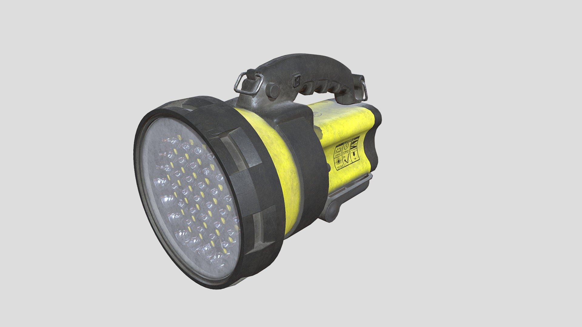 LED Flashlight heavily used - 3D model by AV equipment AR/VR ready ...