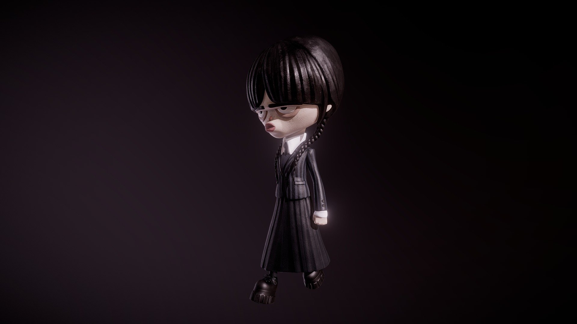 Wednesday Addams - Buy Royalty Free 3D model by Shi De-Wei (@davidshi ...