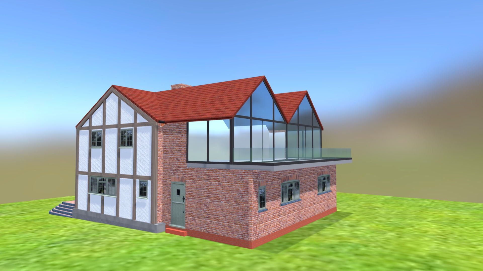 farm_house_extension81c - 3D model by intelok [9c840ad] - Sketchfab