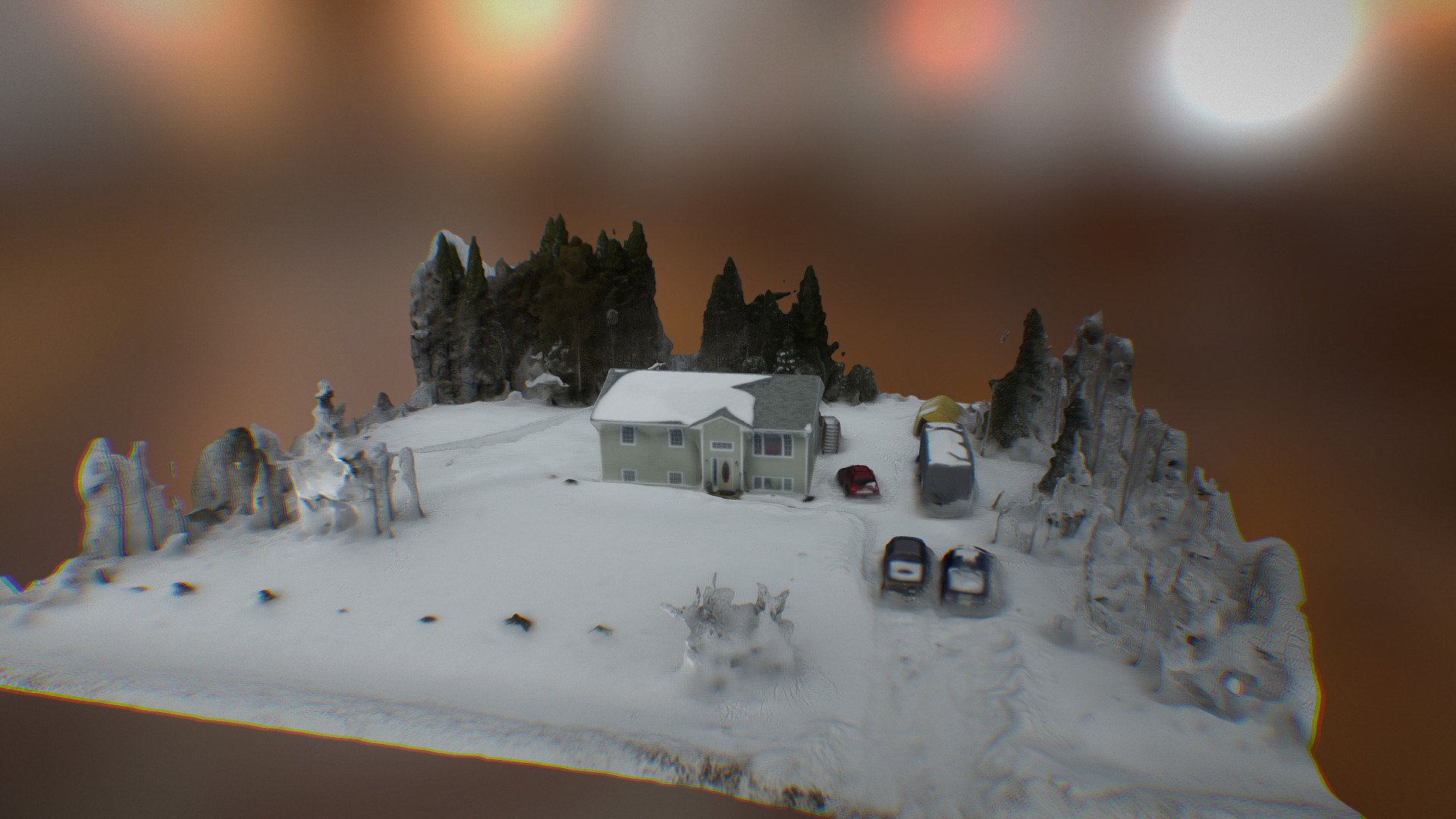 3D model house example. - 3D model by kramersdroneservices [9c84b62 ...