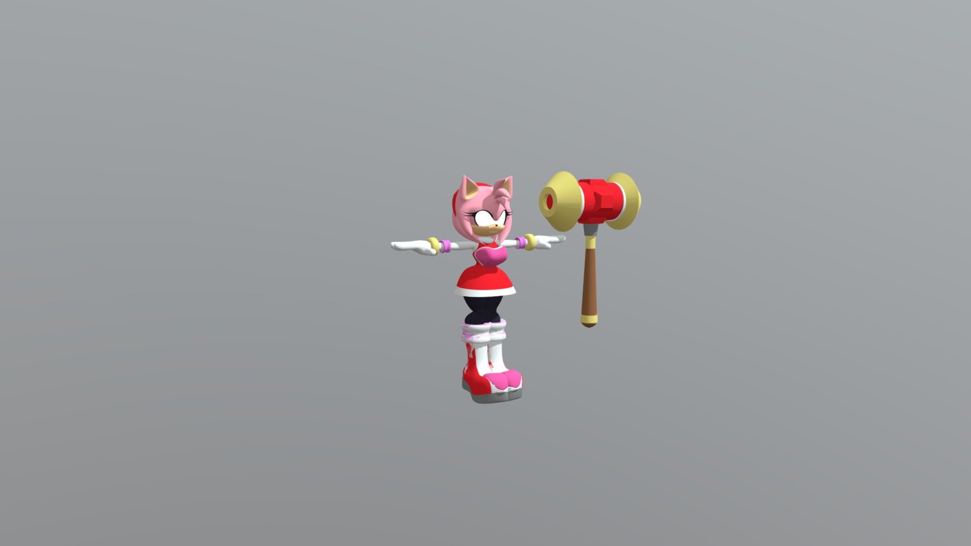 Amy Rose - Download Free 3D model by Shedletsky (@cjcarljhosson ...