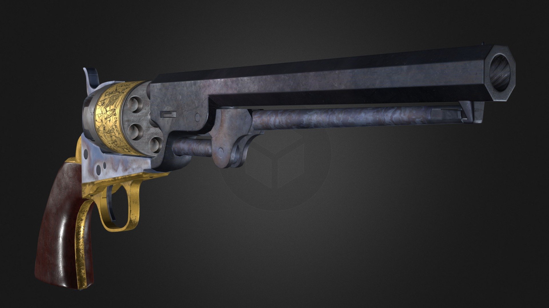Revolver Navy Colt 1851 Cal.36 - Buy Royalty Free 3D model by Revu ...