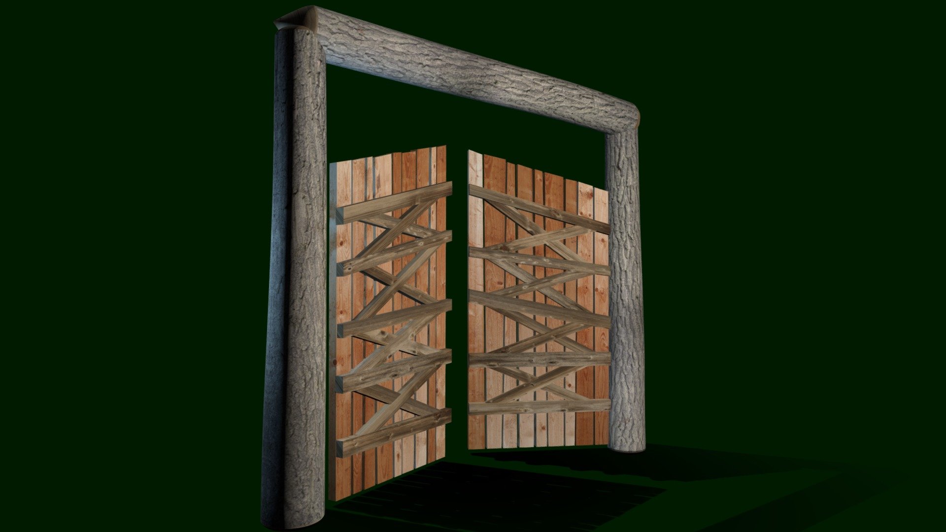 Viking Palisade gate - Download Free 3D model by Sereib [9c87007 ...