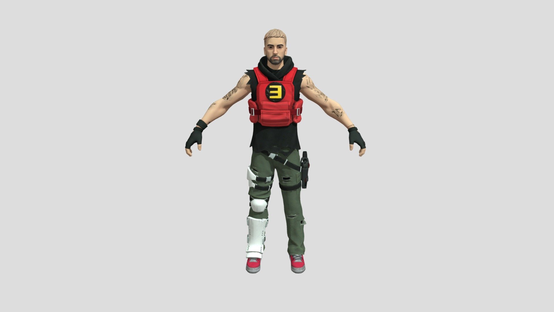 Fortnite Rap Boy Reloaded Skin - Download Free 3D model by Ben The ...