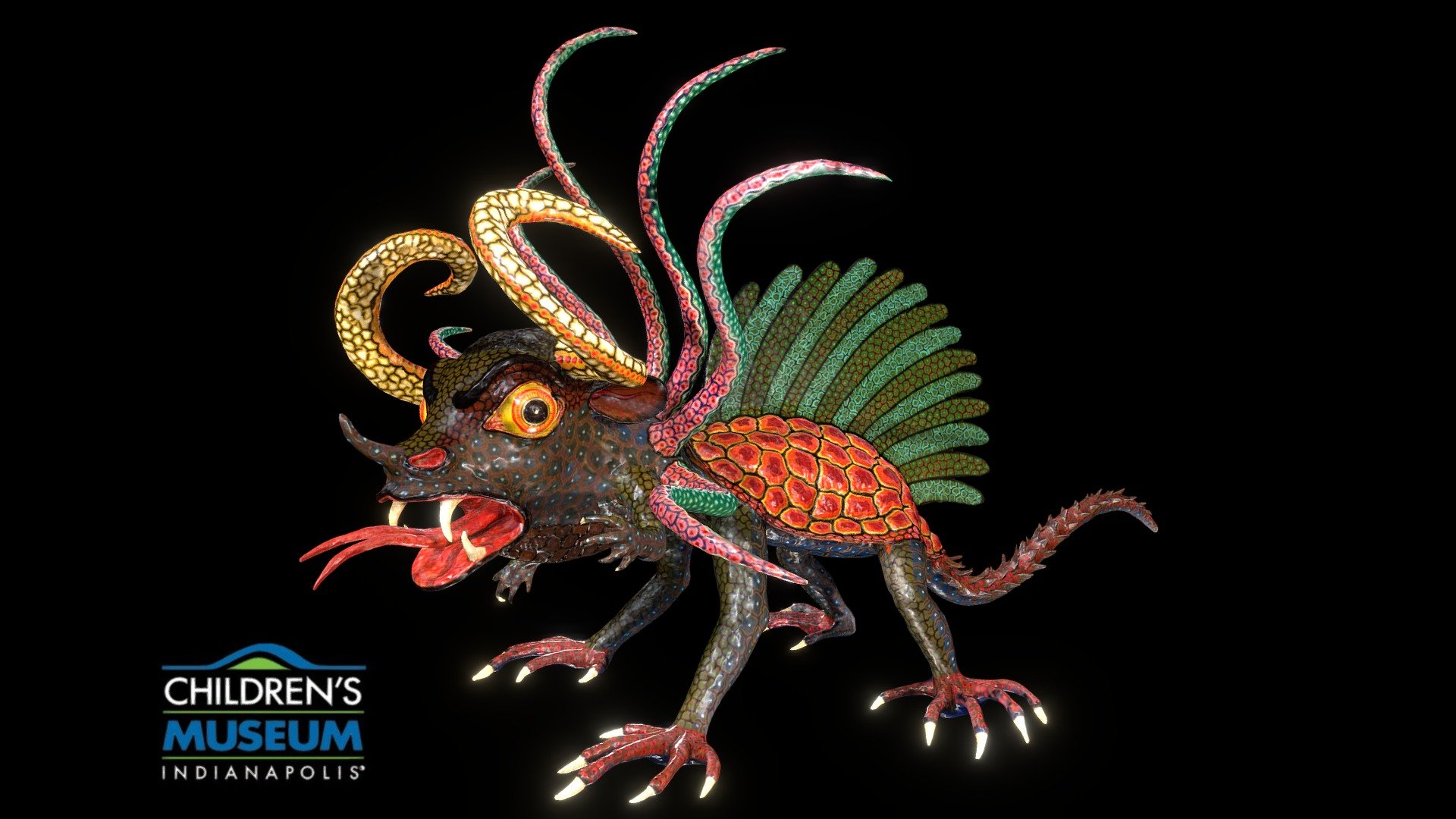 Dragon Alebrije - 3D model by IU Indianapolis University Library (@IUI ...