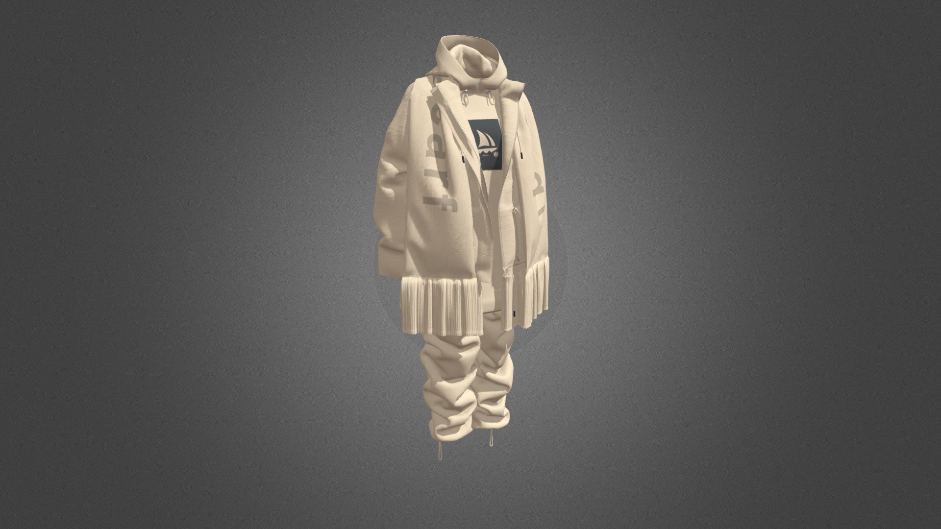 Sheepskin Wool Patchwork Coat Set - Download Free 3D model by Style3D ...