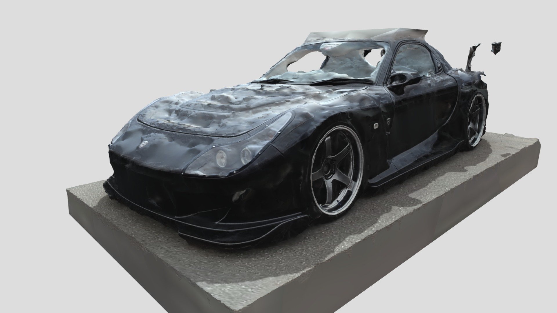 1996 Mazda RX7 FD3S wit FEED Wide Body Conv - 3D model by Pavel_otw (@Pavel_otw_1.0) [9c8bc5f ...