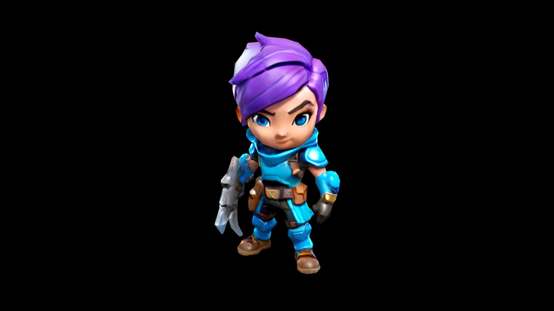 "Electric Blue Action Figure The Lego Machine Fi - Download Free 3D ...
