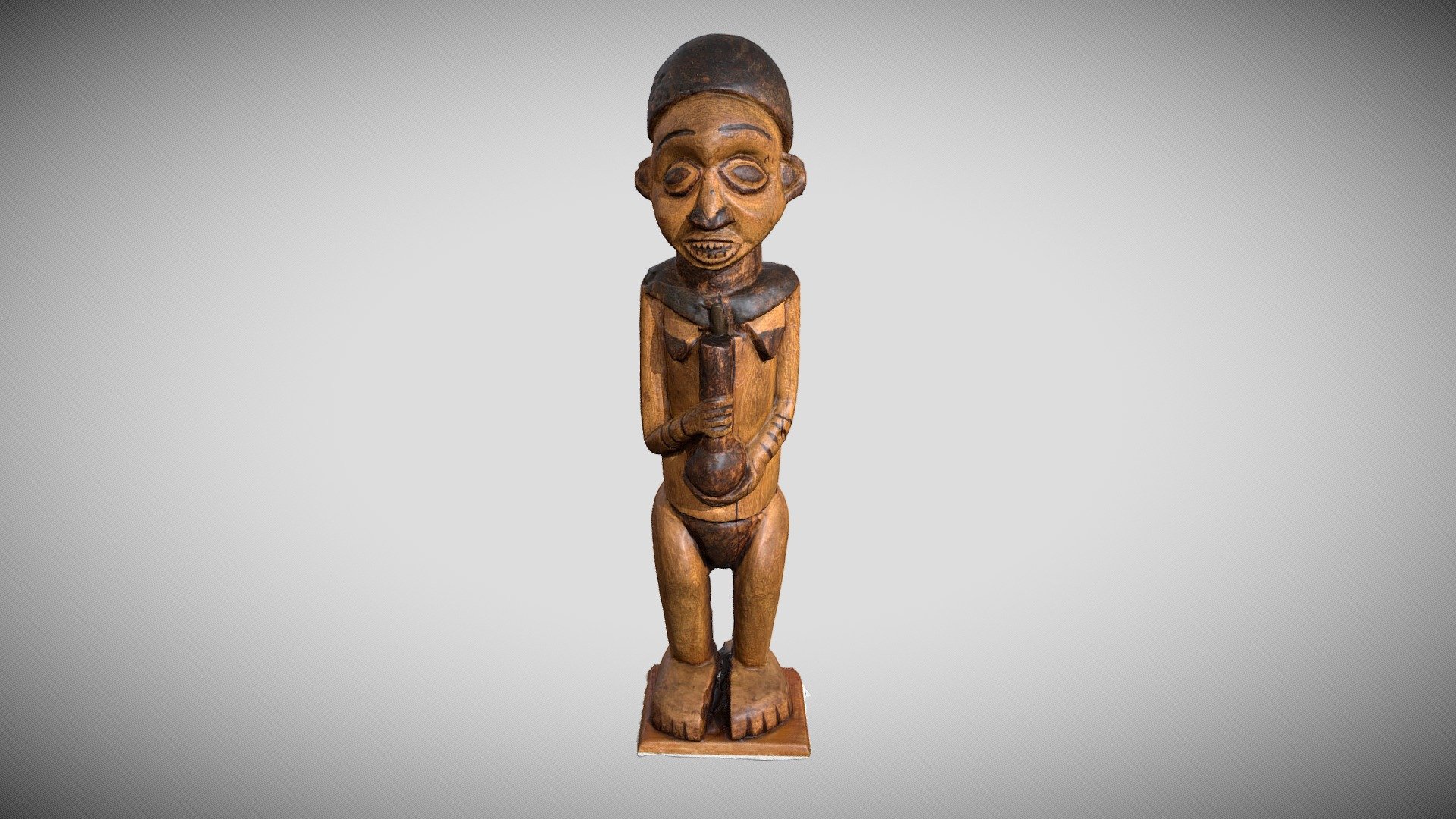 IN 514 - Holzfigur - Bangwa Queen - 3D model by Ditsl [9c8dbe4] - Sketchfab