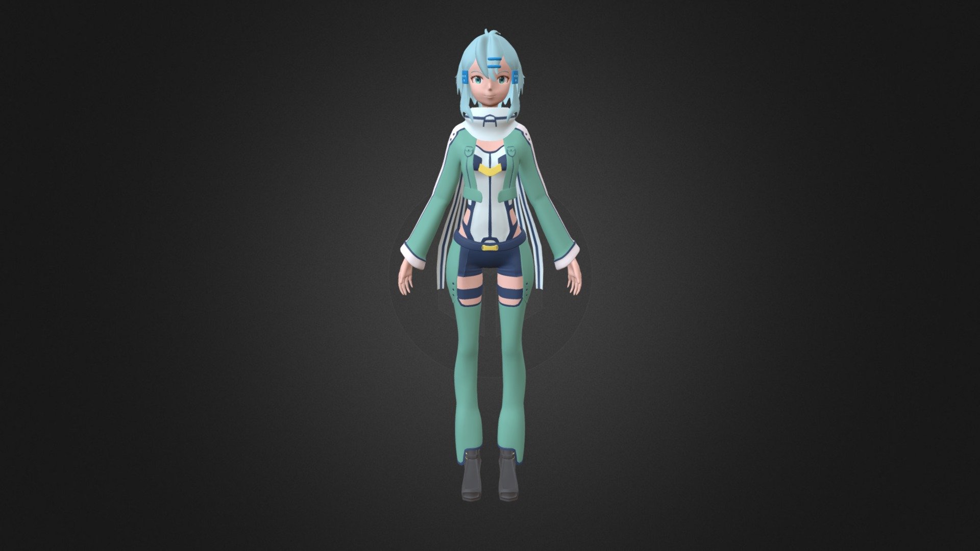 Sinon from Sword Art Online Series - 3D model by Hans Cuandy Putra ...