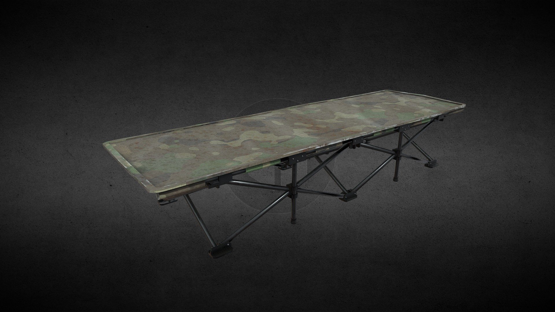 Camp bed - 3D model by iL8889 [9c8ef2a] - Sketchfab