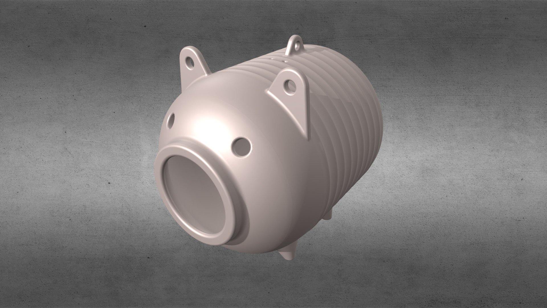3D CAD Mosquito Incense Burner Pig (Kayari Buta) - Buy Royalty Free 3D ...