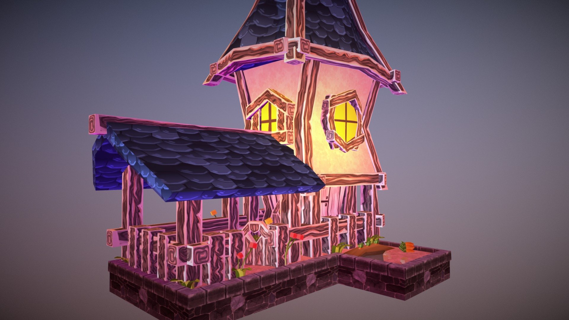Farm House - 3D model by SleepyBunny [9c974f8] - Sketchfab