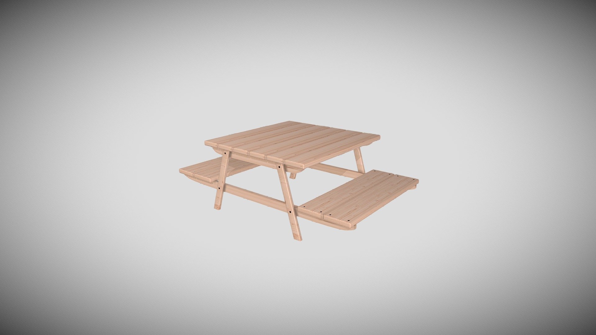 picnic table - Download Free 3D model by hikari (@hikari0135) [9c993bc ...
