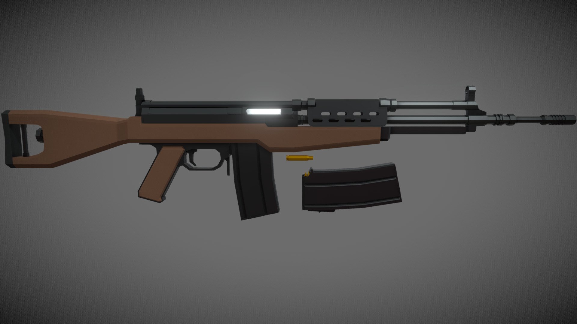 low-poly Madsen LAR M/62 - Download Free 3D model by D_U (@DU1701 ...