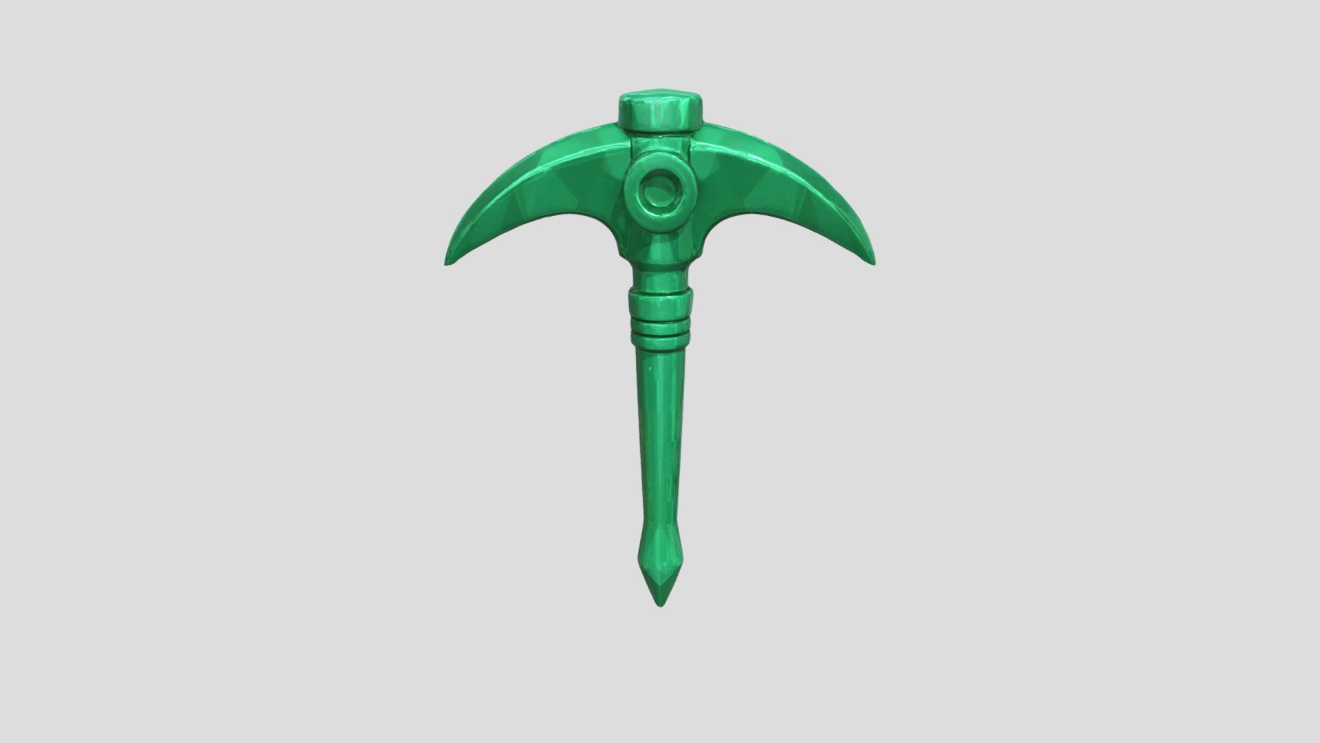Emerald Pickaxe - Download Free 3D model by snomutilation [9c9c7ba ...
