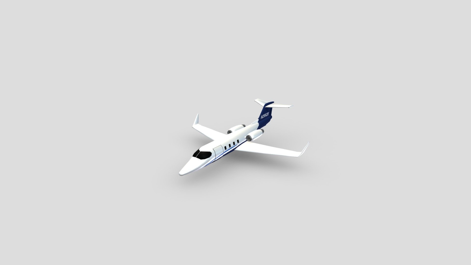 Learjet 25 - 3D model by Ziedyahia57 [9c9e57c] - Sketchfab