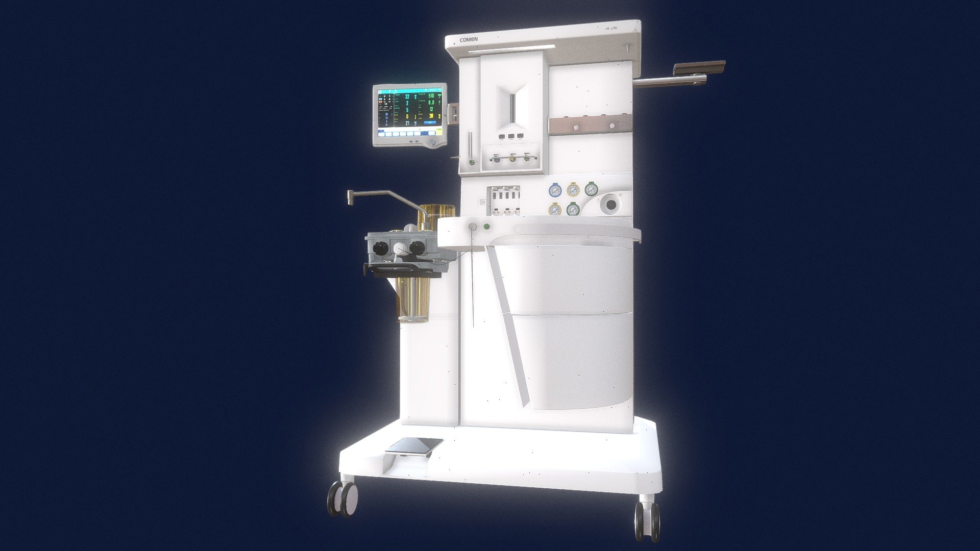 Máquina de anestesia Comen AX-600 / 700 - 3D model by TDOBLET [9c9e948 ...