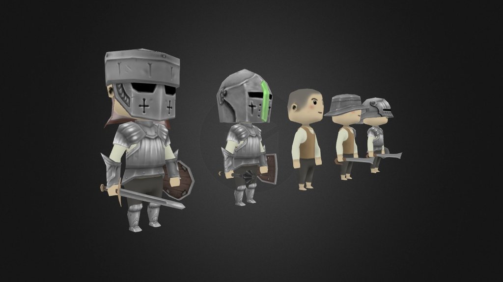 Character and Armor Sets - 3D model by Hwa Min Jung (@kidneyshake ...