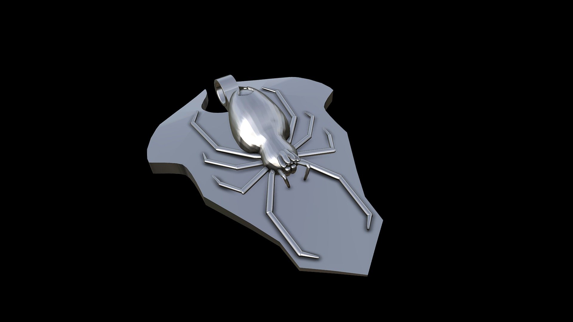 Redback Spider Guitar Pick Pendant - Download Free 3D model by ...