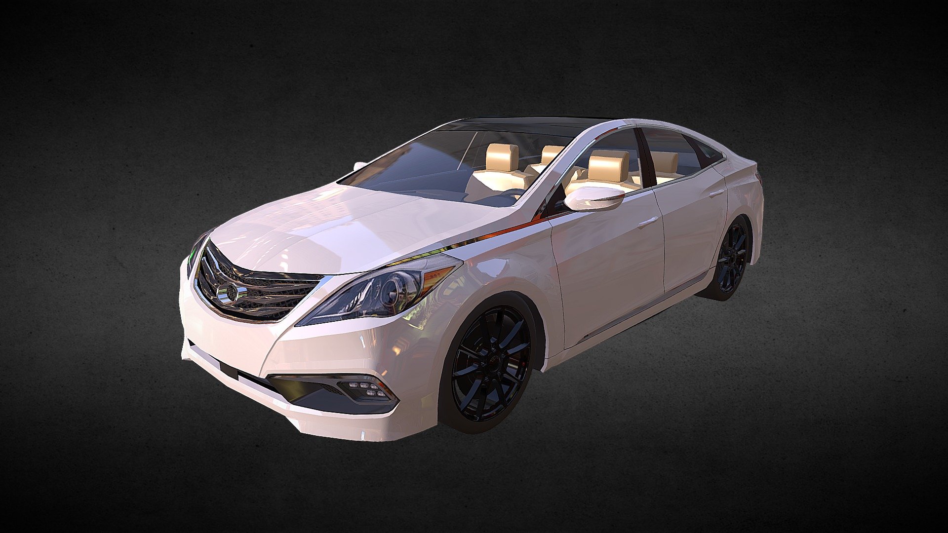 2016 Hyundai Azera - Buy Royalty Free 3D model by Nikola3D [9ca88cf ...
